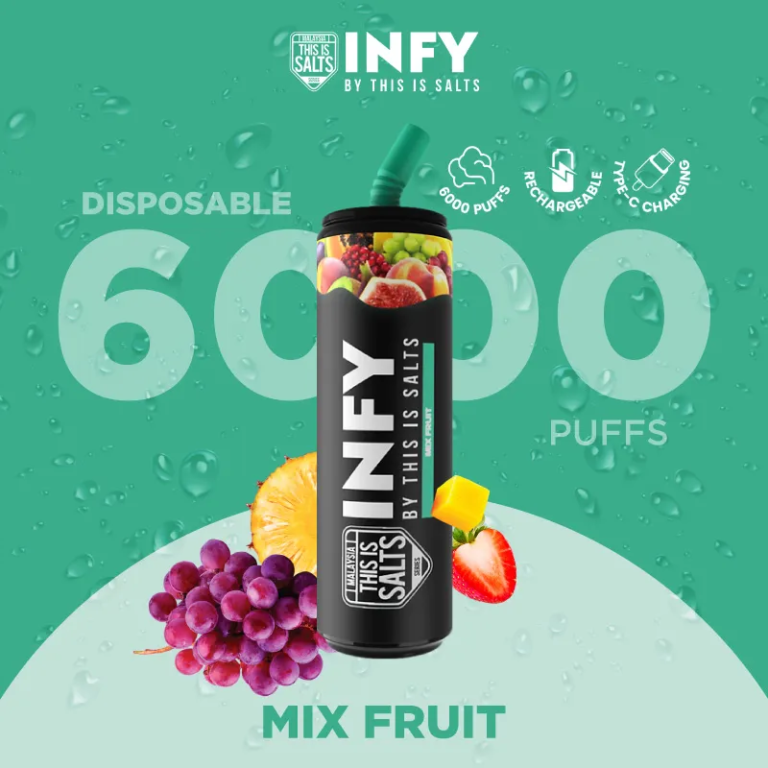 Infy 6000 Puffs ราคาถูก ส่งด่วน พอตใช้แล้วทิ้งอินฟี่ 6000 คำ - RELX BKK