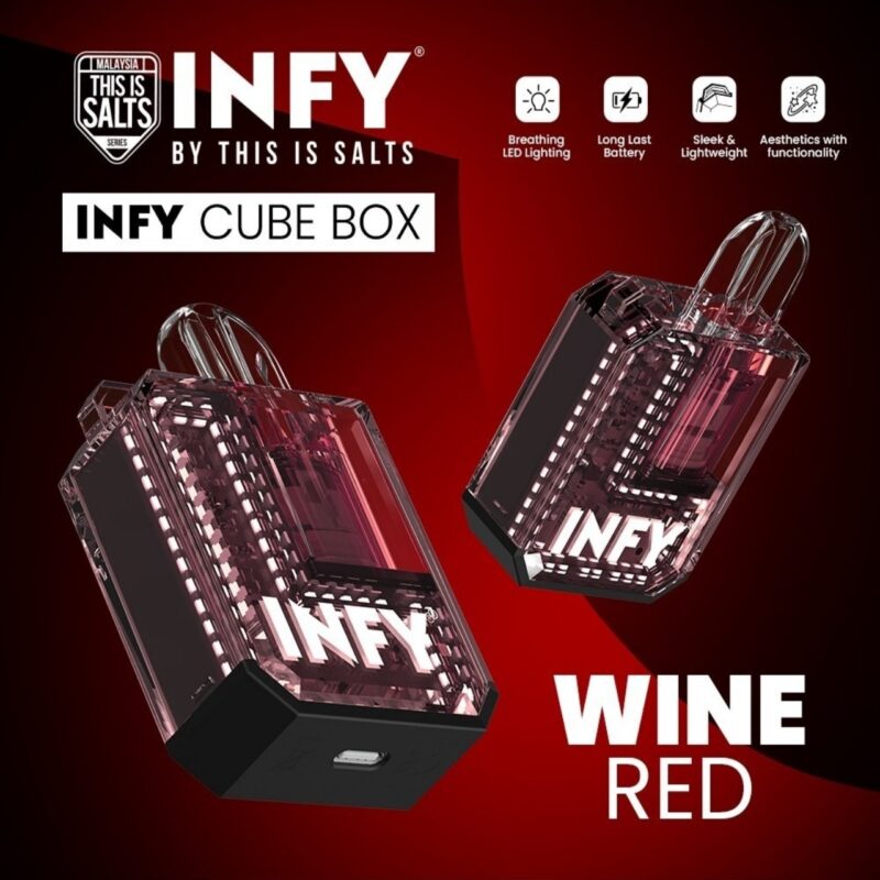 INFY Cube Box ราคาถูก พอตเปลี่ยนหัว ทรงกลองสี่เหลี่ยม สีใส - RELX BKK