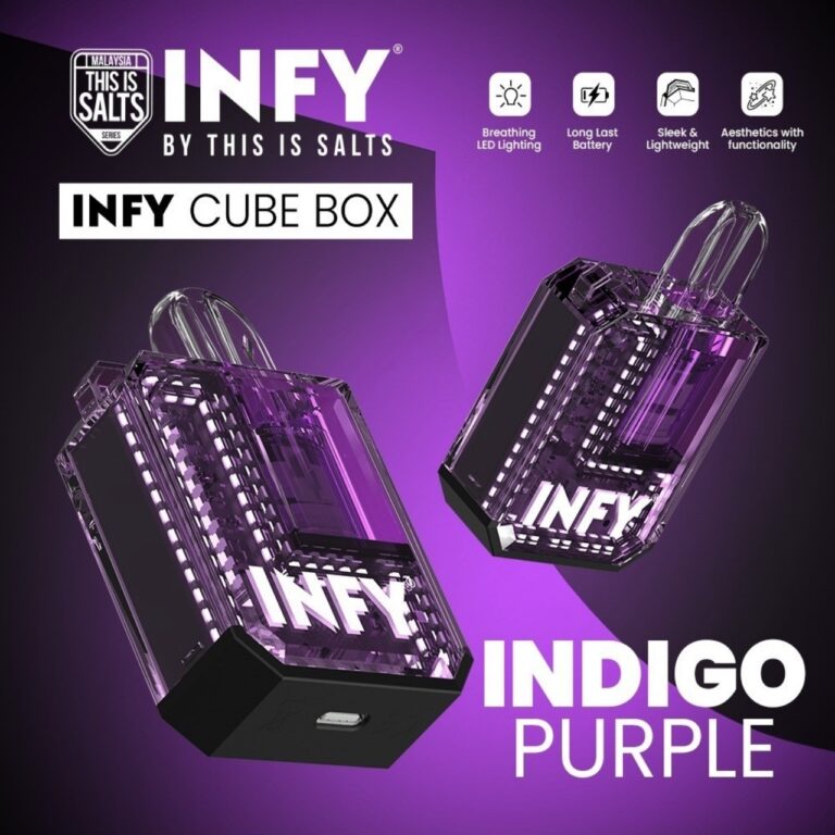 INFY Cube Box ราคาถูก พอตเปลี่ยนหัว ทรงกลองสี่เหลี่ยม สีใส - RELX BKK
