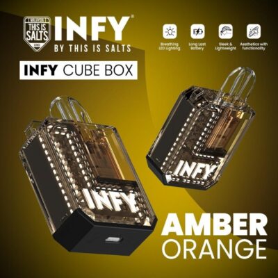 INFY Cube Box ราคาถูก พอตเปลี่ยนหัว ทรงกลองสี่เหลี่ยม สีใส - RELX BKK