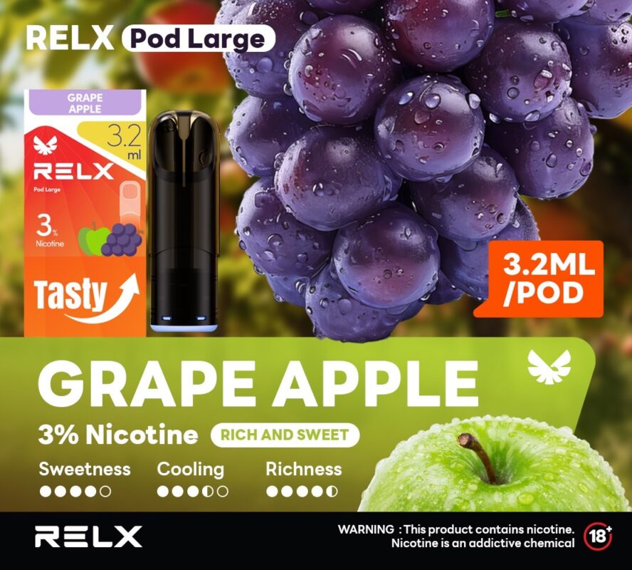 RELX POD LARGE หัวพอตรุ่นใหม่ เพิ่มน้ำยา 3.2 ml. ราคาถูก ส่งด่วน - RELX BKK