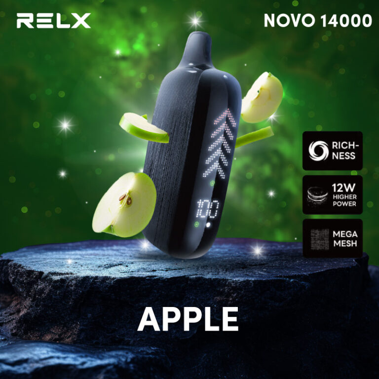 Relx Novo 14000 (14K) Puffs ปรับรูรับลมได้ พร้อมหน้าจอ Digital LED ...