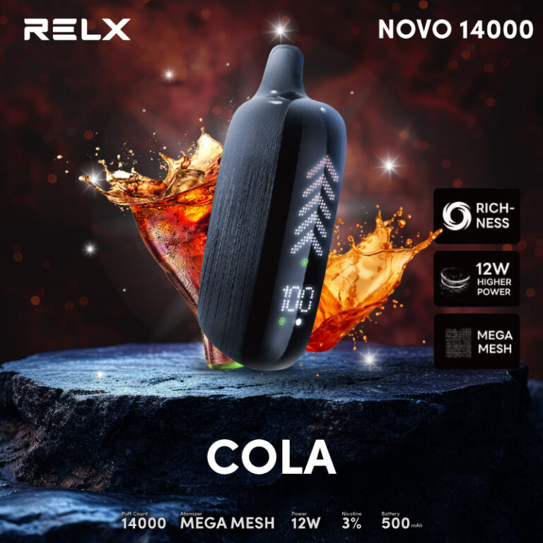 Relx Novo 14000 (14K) Puffs ปรับรูรับลมได้ พร้อมหน้าจอ Digital LED ...