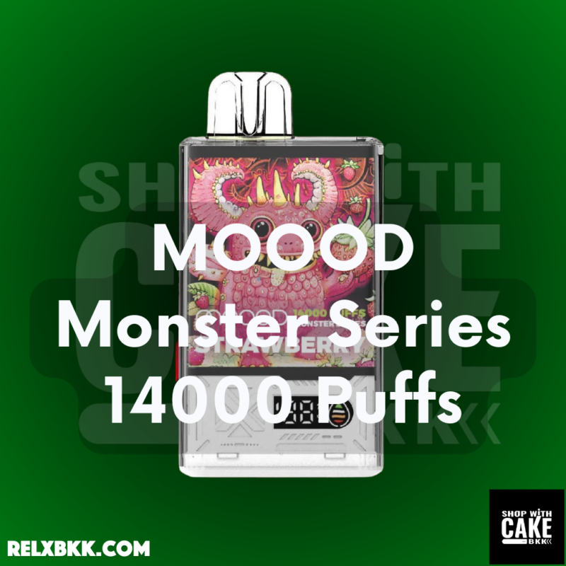 MOOOD Monster Series 14000 Puffs พอตใช้แล้วทิ้ง ราคาถูก ส่งด่วน - RELX BKK