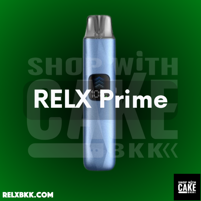 RELX Prime (รีแลค ไพร์ม) ราคาส่ง พอตเปลี่ยนหัวแบบรีฟีล มีหน้าจอ - RELX BKK