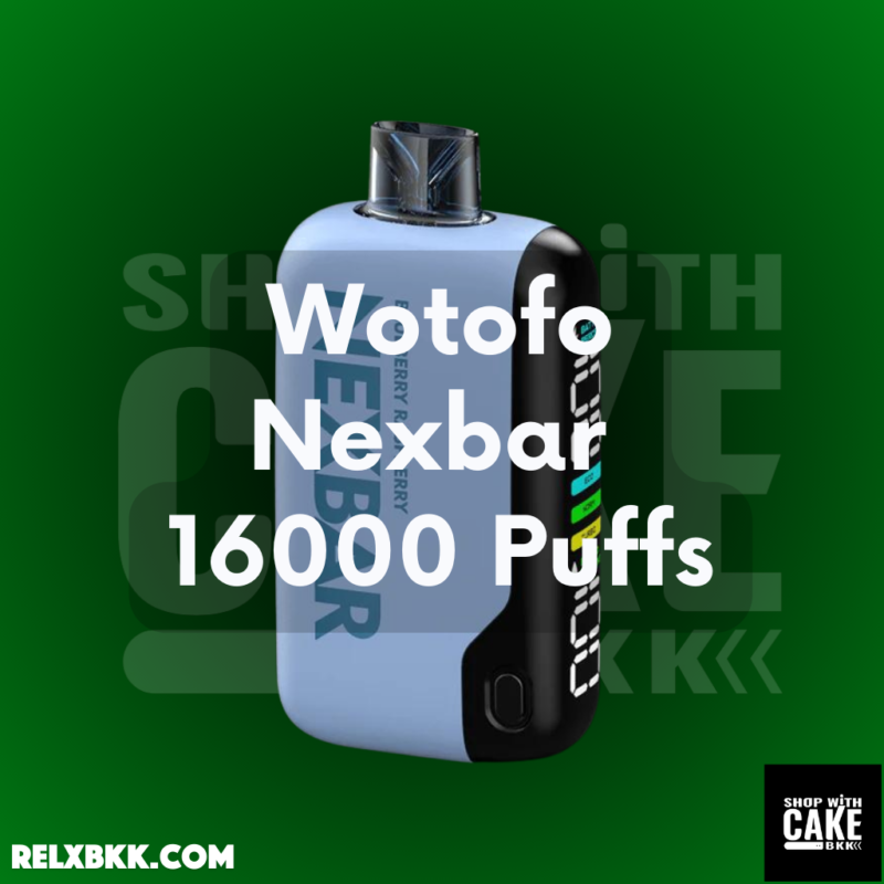Wotofo Nexbar 16000 Puffs ราคาส่ง พอตใช้แล้วทิ้ง 16000 คำ ส่งด่วน ...